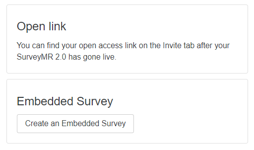 Embedded surveys